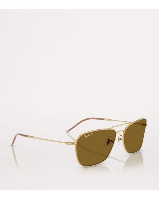 Ray-Ban Rbr0102S Caravan Reverse Sunglasses in Natural | Lyst UK
