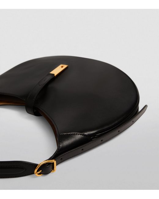Polo Ralph Lauren Medium Leather Id Shoulder Bag in Black | Lyst