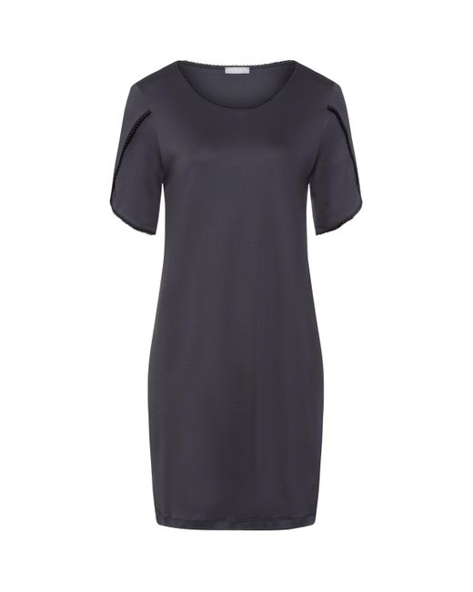 Hanro Cotton Una Nightdress in Blue | Lyst UK