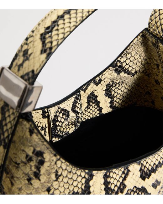 Jil Sander Small Leather Eldorado Shoulder Bag in Metallic | Lyst