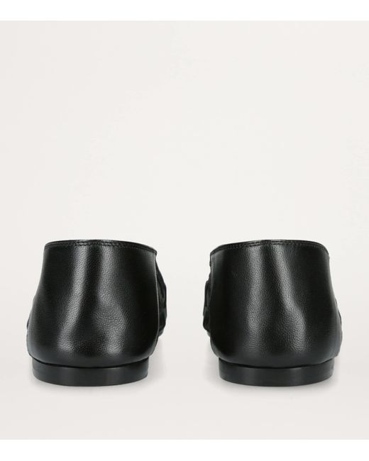 Givenchy Leather-Mesh Flat Me Ballet Flats in Black | Lyst