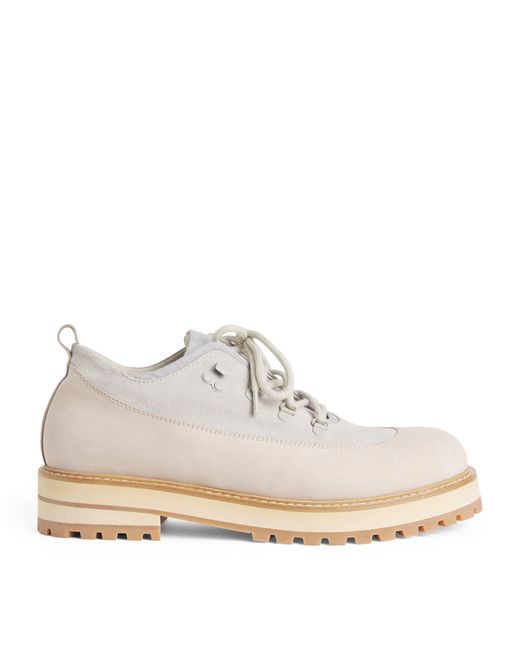 Eleventy Nubuck And Suede Trekking Shoes in Natural for Men | Lyst UK