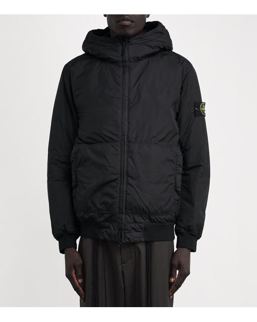 Stone Island Nylon Crinkle Reps Field Jacket in Black for Men | Lyst