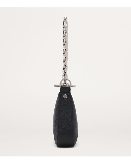 Alexander McQueen Mini Lambskin T-Bar Shoulder Bag in Blue | Lyst