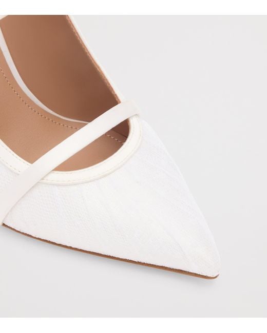 Malone Souliers Tulle Maureen Heeled Mules 70 in White | Lyst