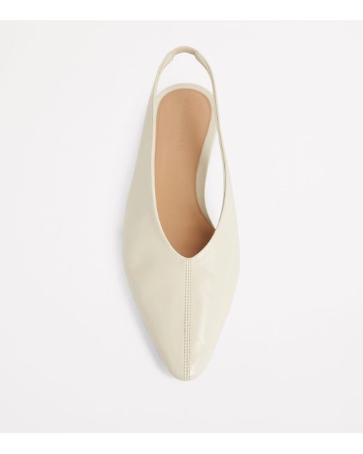 Bottega Veneta Sofia Slingback Ballet Flats in Natural | Lyst