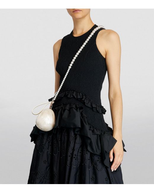 Simone Rocha Mini Egg Cross-Body Bag in White | Lyst