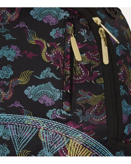 Sprayground Embroidered Dragon Backpack in Blue | Lyst