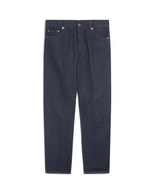 dunhill Cotton-Silk Straight Jeans in Blue for Men | Lyst UK