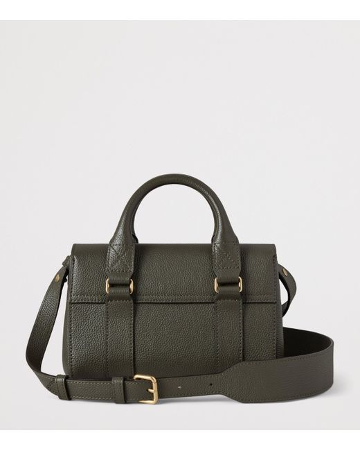 Mulberry Mini Leather Bayswater Top-Handle Bag in Black | Lyst UK