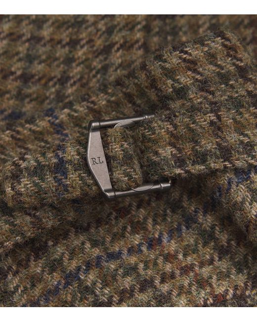 Polo Ralph Lauren Tailored Wool Check Trousers in Gray for Men | Lyst