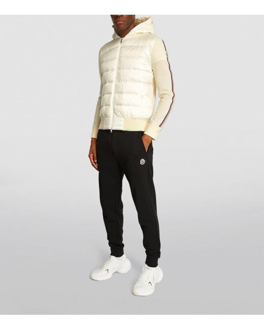 Moncler Hooded Slim Puffer Jacket in White for Men | Lyst
