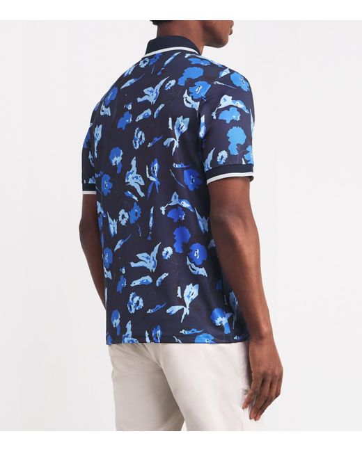 Bogner Floral Valentin Polo Shirt in Blue for Men | Lyst