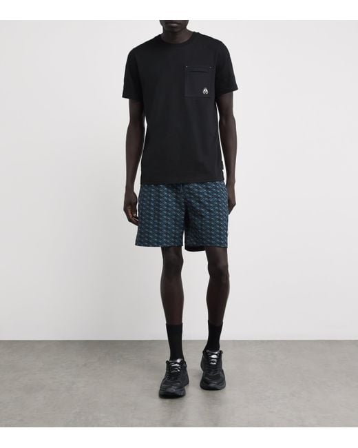 Moose Knuckles Monogram Swim Shorts in Blue for Men | Lyst