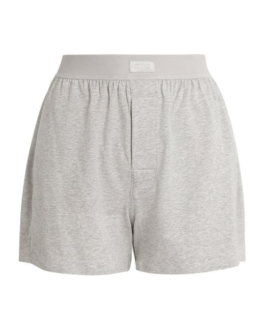 Skims Boyfriend Loose Boxer Shorts in Gray | Lyst