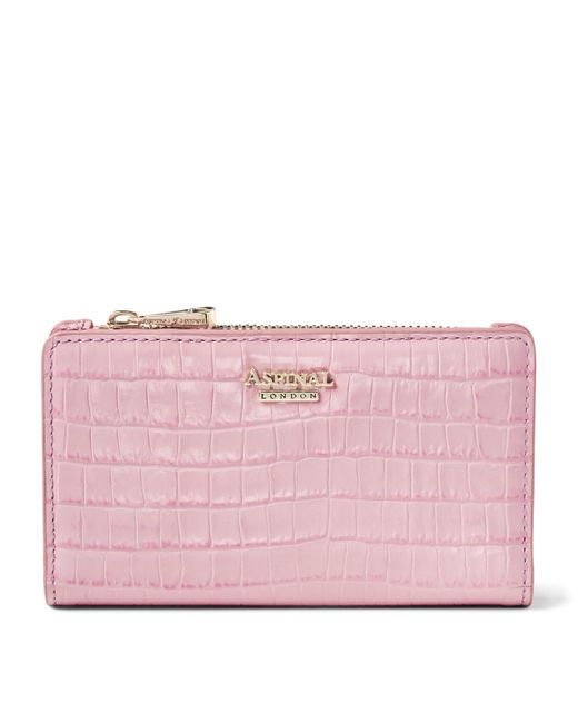 Aspinal of London Patent Leather Mayfair Wallet in Pink | Lyst