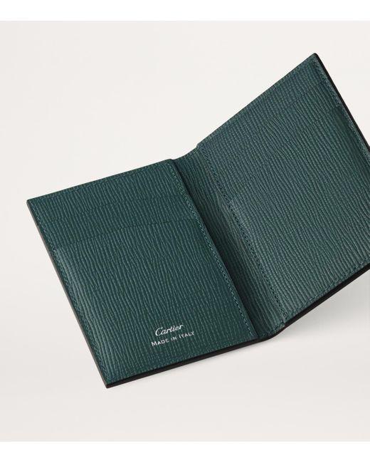 Cartier Leather Losange Wallet in Green for Men | Lyst UK