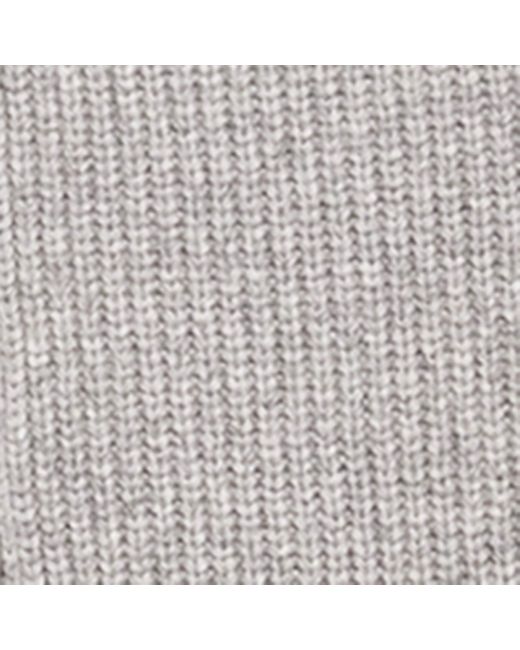 Anine Bing Wool-Blend Logo Hannah Scarf in Gray | Lyst