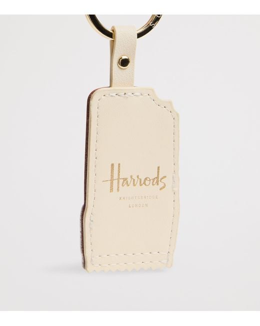 Harrods Leather Choc Ice Keyring in White | Lyst