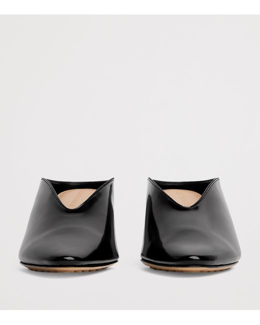 Bottega Veneta Vinyl Jet Mules 50 in Black | Lyst