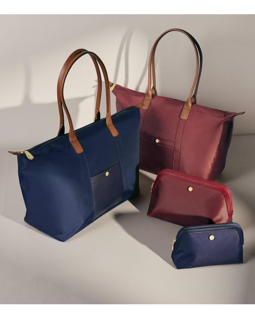 Harrods Medium Nylon Tote Bag in Blue | Lyst