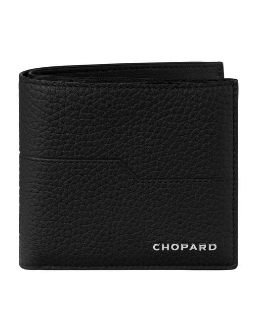 Chopard Small Leather Heritage Bifold Wallet in Black for Men | Lyst UK