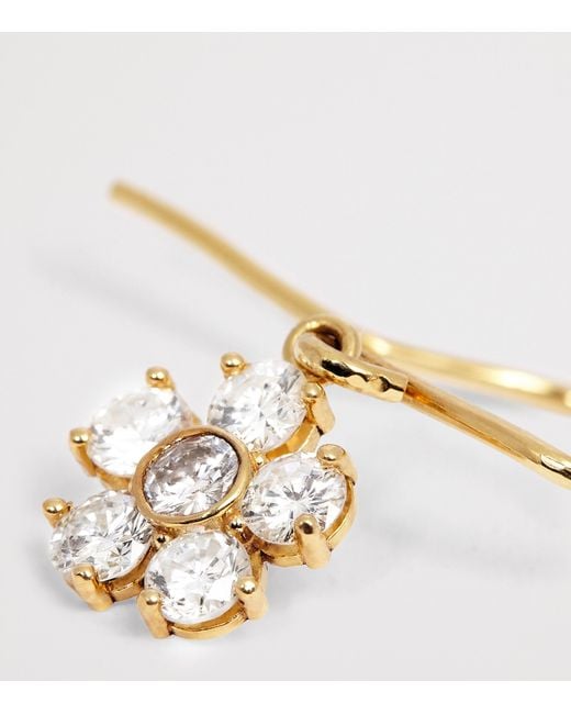 Jennifer Meyer Large And Diamond Edith Earrings in Metallic | Lyst UK