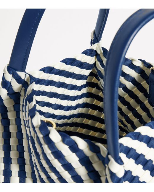 Harrods Mini Neoprene Woven Tote Bag in Blue | Lyst