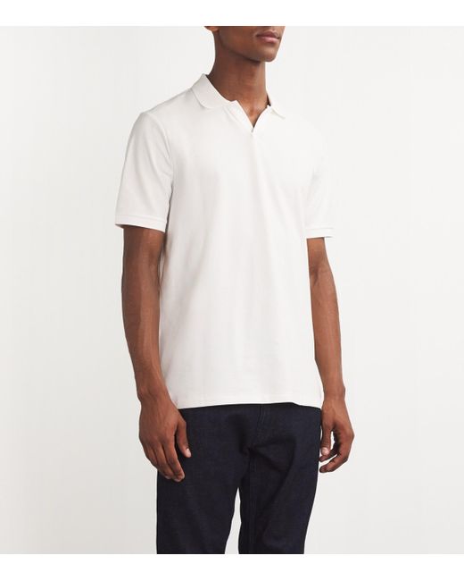 Polo Ralph Lauren Open-Collar Polo Shirt in White for Men | Lyst