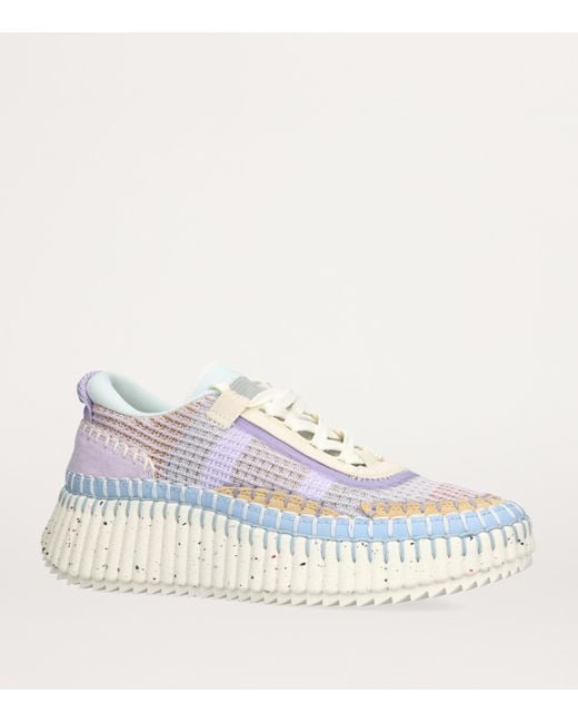 Chloé Nama Runner Sneakers in Blue | Lyst