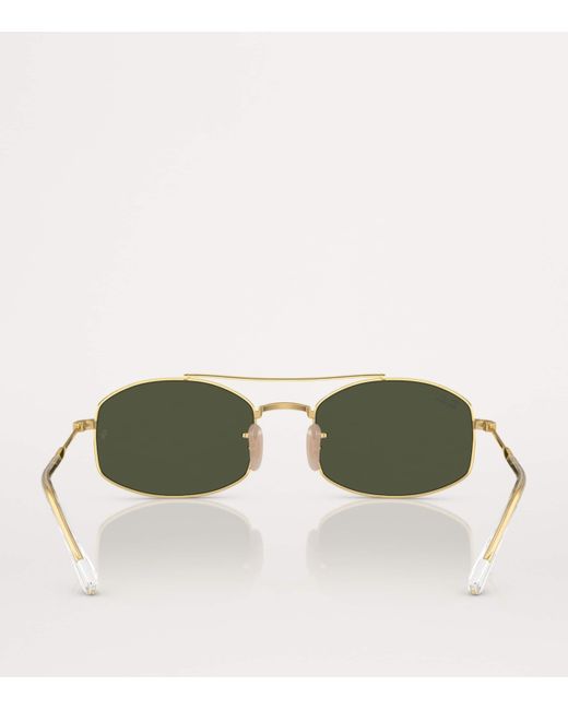 Ray-Ban Metal Rb3719 Sunglasses in Green | Lyst UK