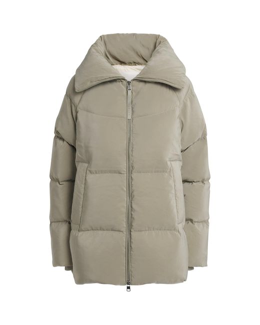 Varley Down Valencia Puffer Jacket in Grey | Lyst UK