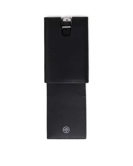 Mulberry Calfskin Logo Luggage Tag in Black | Lyst