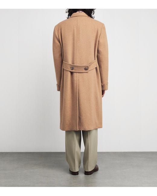 Polo Ralph Lauren Camel Hair Overcoat in Natural for Men | Lyst UK