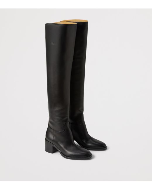 Ralph Lauren Leather Barnet Boots 55 in Black | Lyst