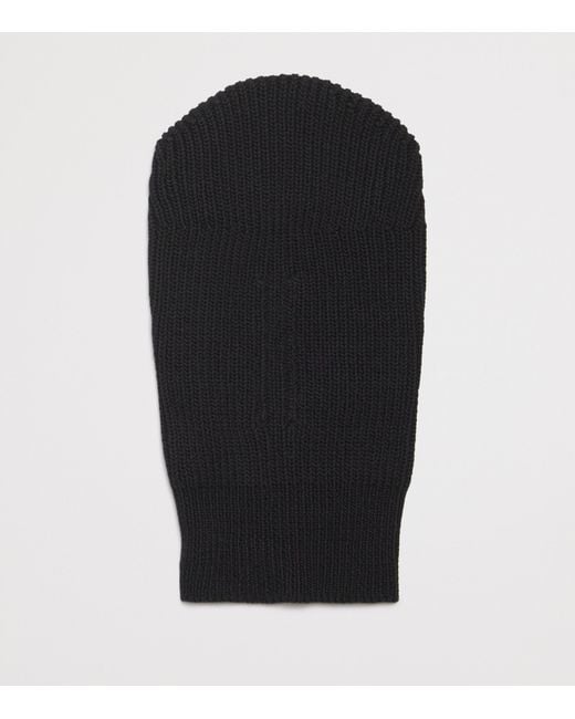 Rick Owens Virgin Wool Skull Balaclava in Black for Men | Lyst UK