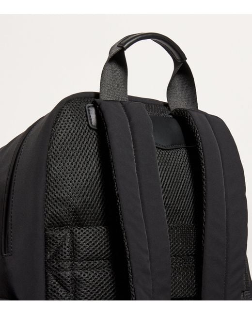 Emporio Armani Double-Compartment Backpack in Black for Men | Lyst