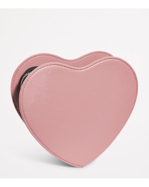 Vivienne Westwood Leather Louise Heart Cross-Body Bag in Pink | Lyst