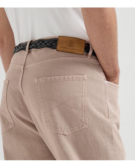 Brunello Cucinelli Iconic Straight Jeans in Natural for Men | Lyst UK