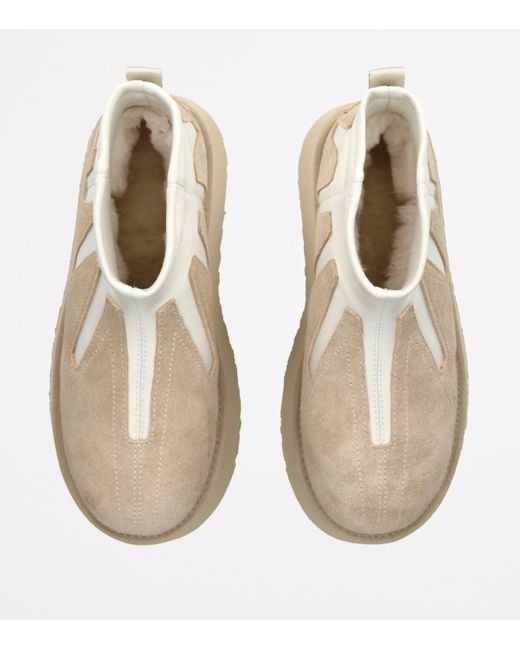 UGG Classic Mini Dipper Platform Boots 60 in Natural | Lyst