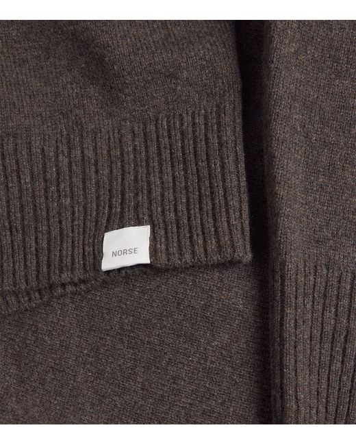 Norse Projects Merino Wool Sweater in Brown for Men | Lyst