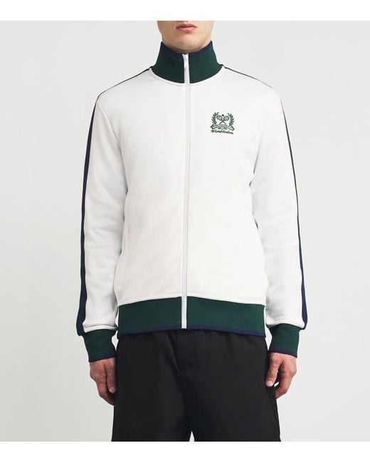 Ralph Lauren X Wimbledon Zip-Up Track Jacket in White for Men | Lyst