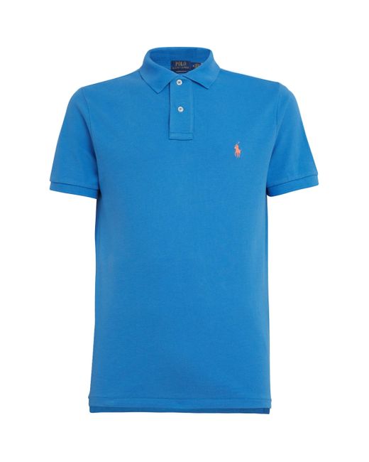Polo Ralph Lauren Custom Slim-Fit Polo Shirt in Blue for Men | Lyst