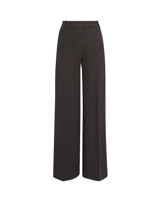 JOSEPH Stretch-Gabardine Yukio Trousers in Black | Lyst UK