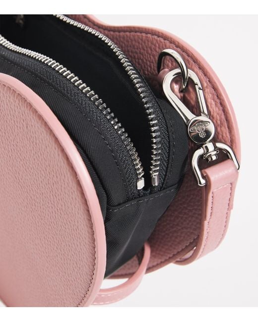 Vivienne Westwood Leather Louise Heart Cross-Body Bag in Pink | Lyst