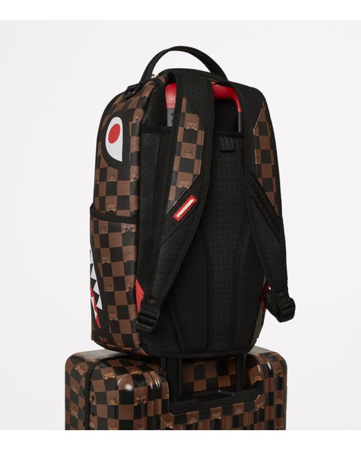 Sprayground Peeking Character Check Cabin Suitcase in Black | Lyst