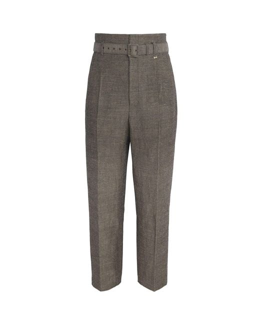 Vivienne Westwood Wool Corset-Detail Trousers in Grey for Men | Lyst UK