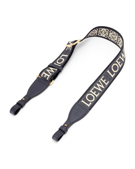 Loewe Anagram Logo Loop Bag Strap in Metallic | Lyst
