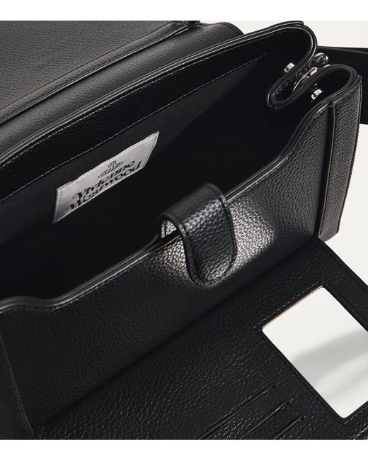 Vivienne Westwood Medium Leather Hazel Shoulder Bag in Black | Lyst