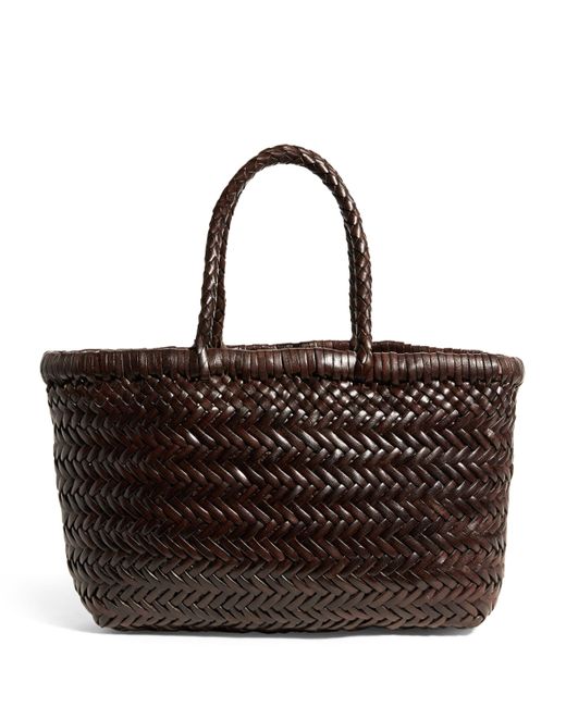 Dragon Diffusion Mini Leather Flat Gora Tote Bag in Brown | Lyst